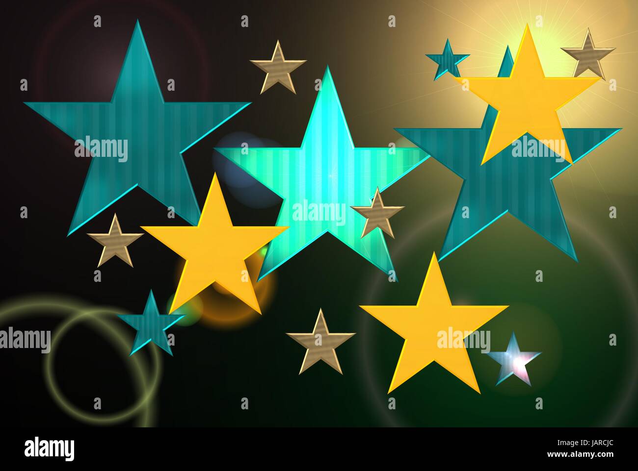 star blue green Stock Photo - Alamy