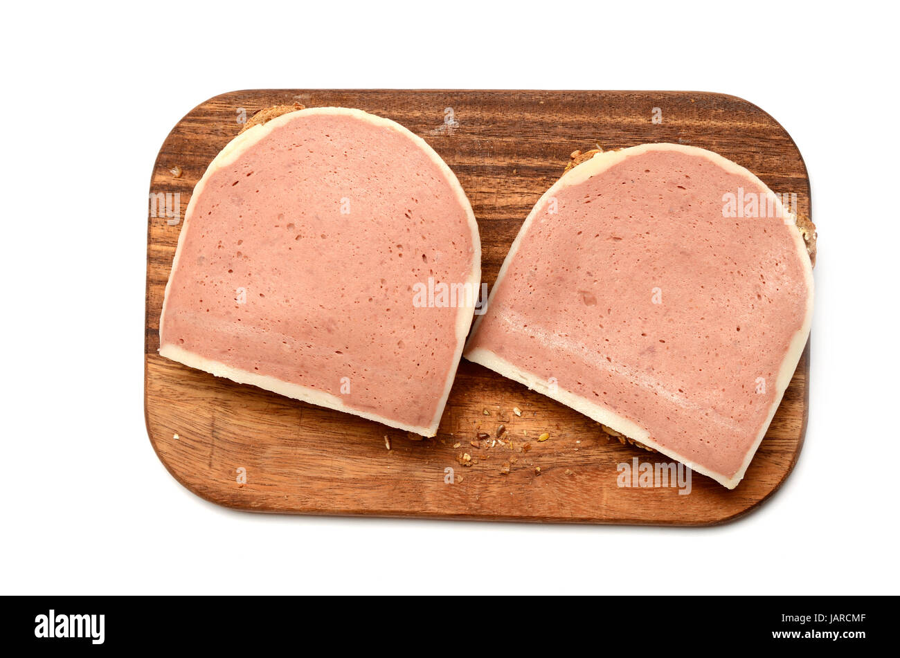 wholemeal bread with liver pate Stock Photo - Alamy