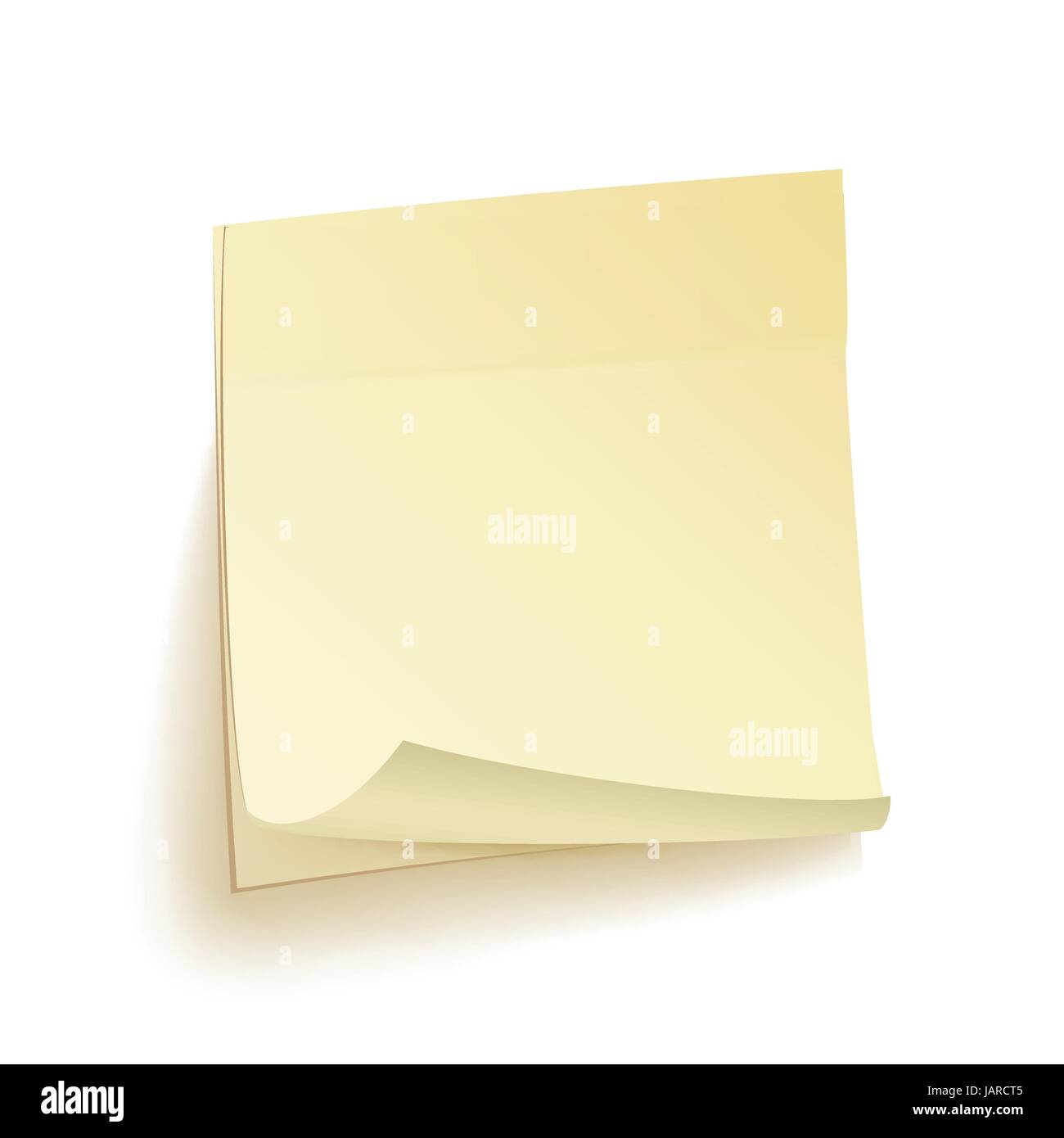 Paper Work Notes Isolated Vector. Sticky Note Illustration On White ...