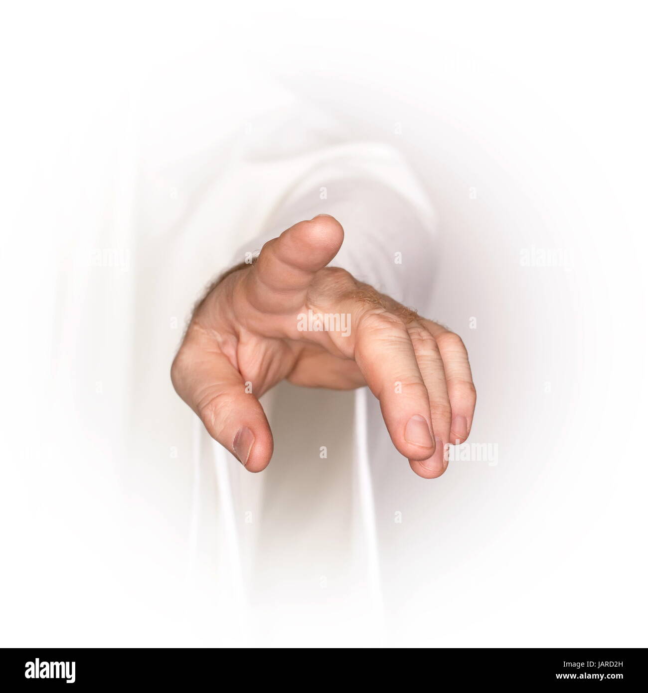 Hairy male hand showing hi-res stock photography and images - Alamy