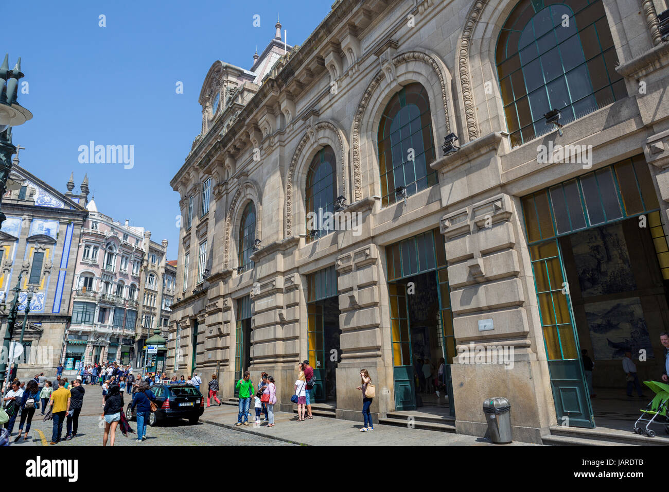 PORTO, PORTUGAL - APRIL 17: Street view of Porto in Portugal on April ...