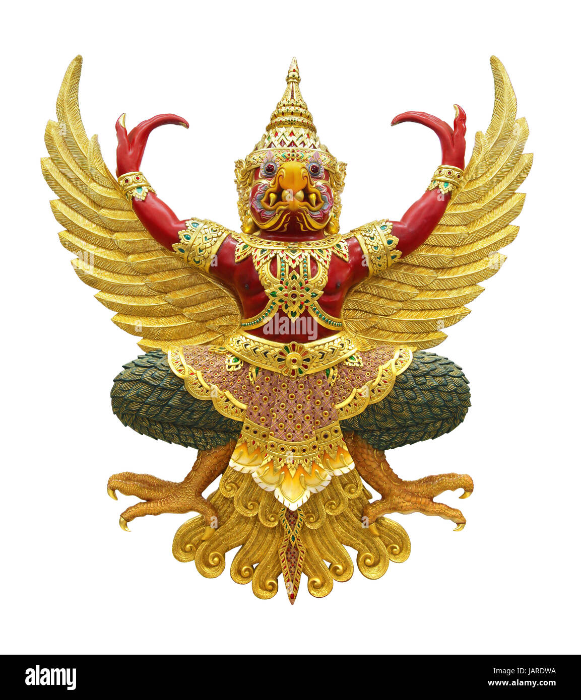 Garuda statue isolated on white, with clipping path Stock Photo - Alamy