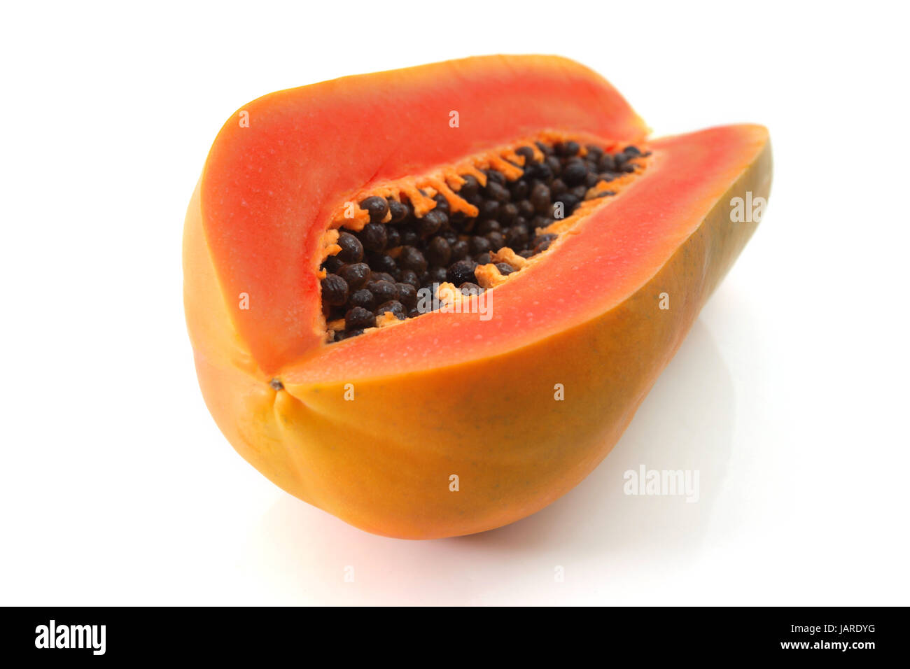 Papaya Isolated on White Stock Photo - Alamy