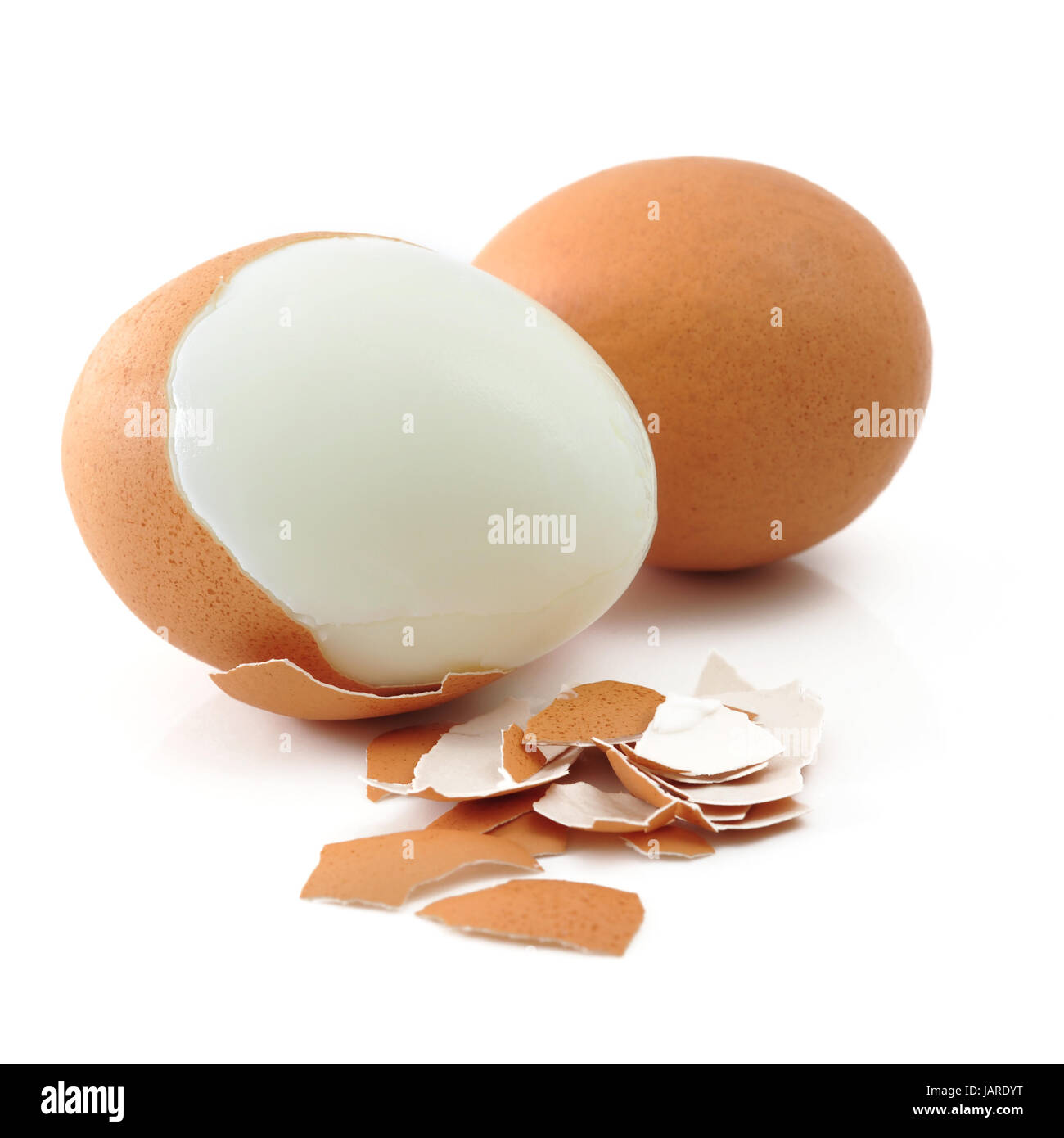 boiled egg isolated on white background Stock Photo - Alamy