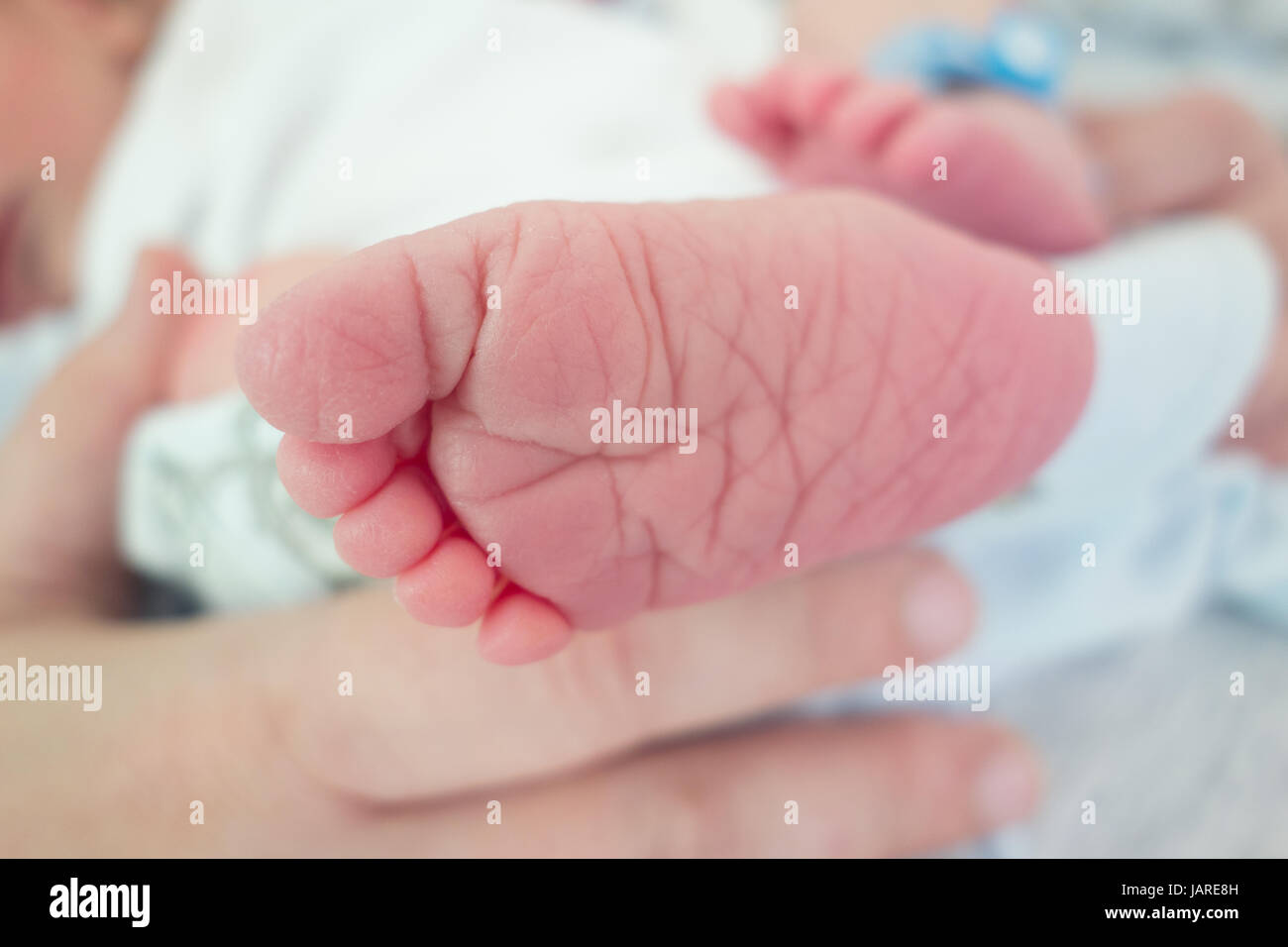 Soles of newborn baby just a few hours after his born Stock Photo - Alamy