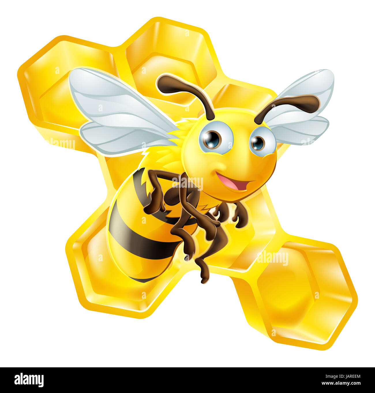Cute cartoon bee hi-res stock photography and images - Alamy