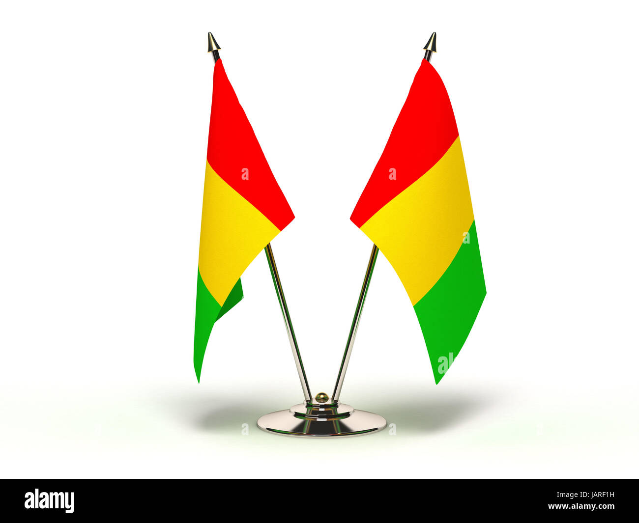 Miniature Flag of Guinea (Isolated with clipping path Stock Photo - Alamy