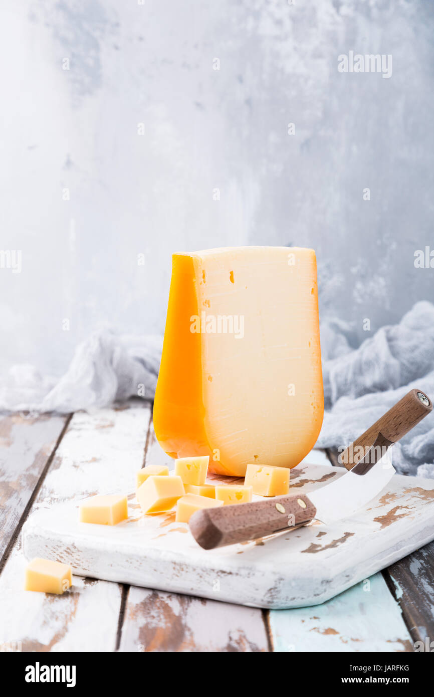 Delicious Gouda cheese Stock Photo - Alamy