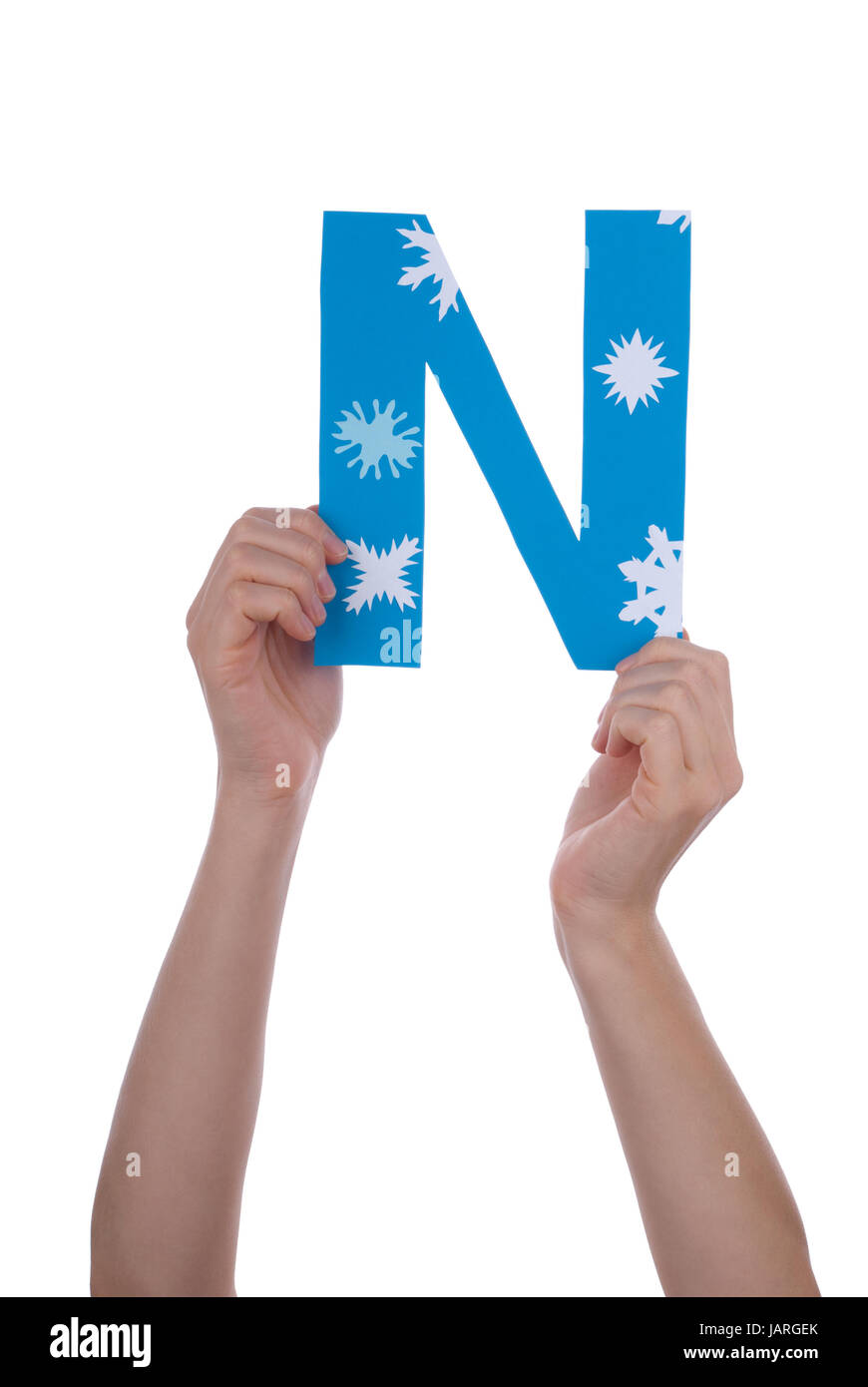 Alphabet with snowflakes hi-res stock photography and images - Alamy