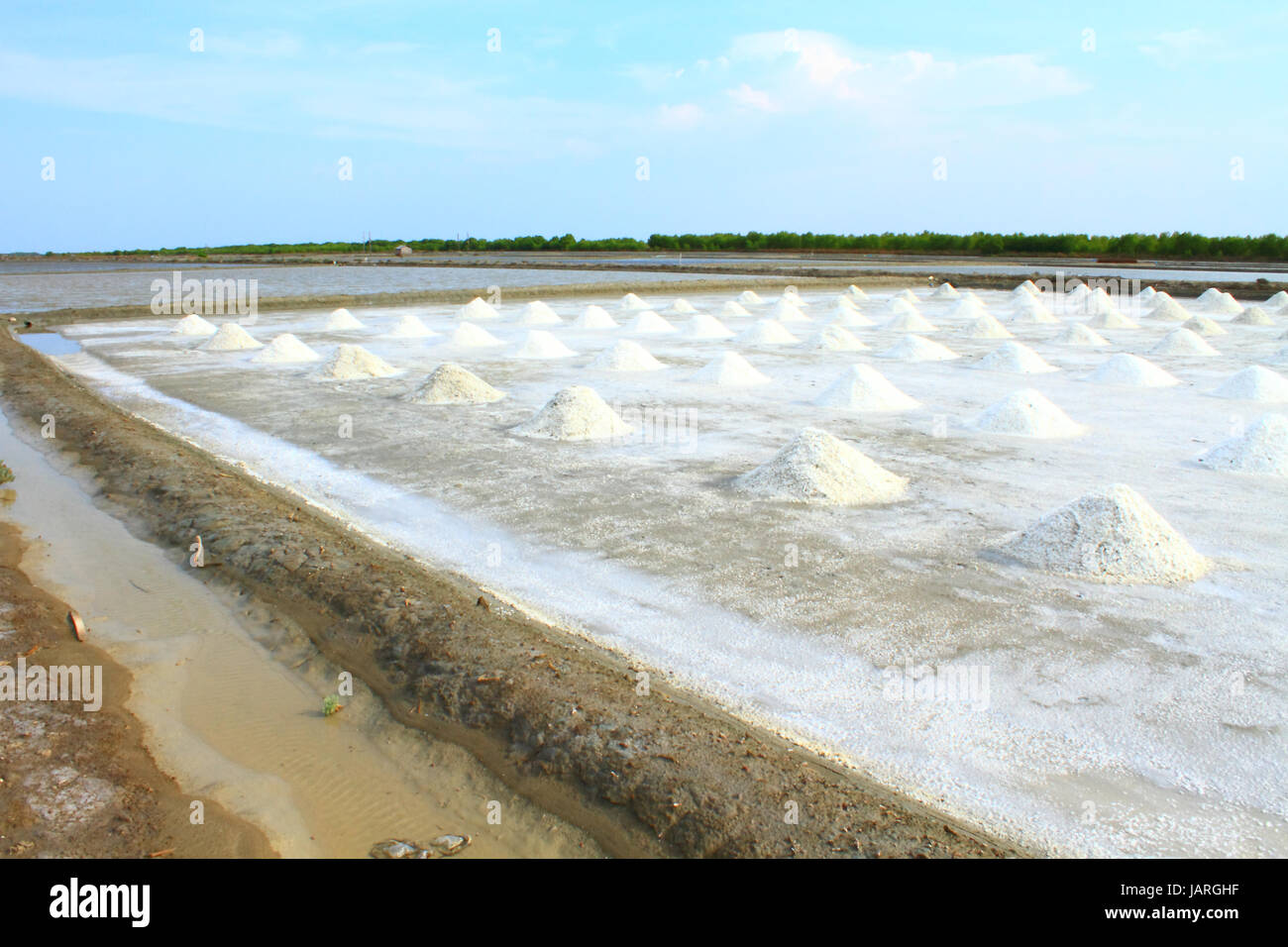 Salt Field, Thailand Stock Photo - Alamy