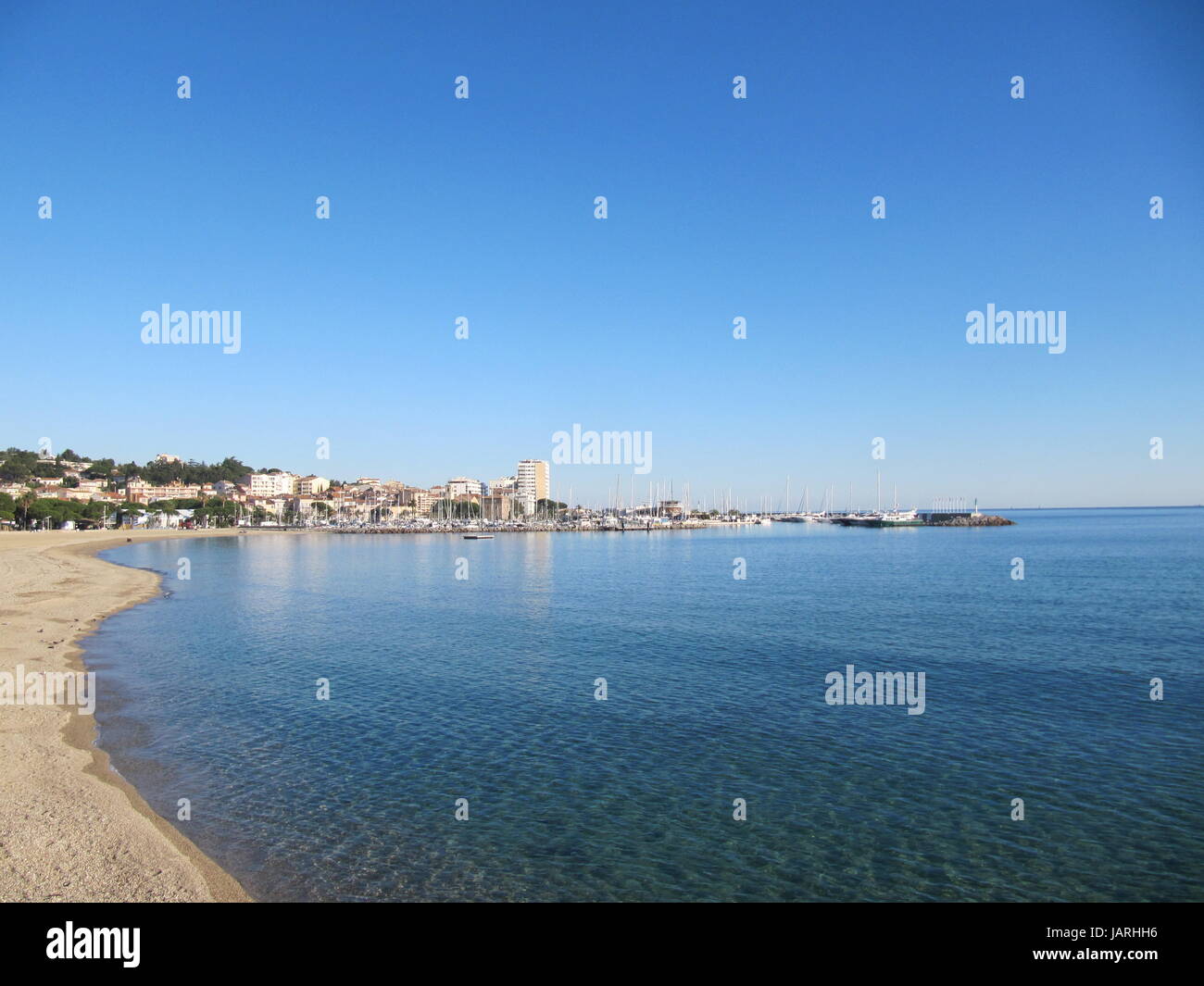 Town sainte maxime beach hi-res stock photography and images - Alamy