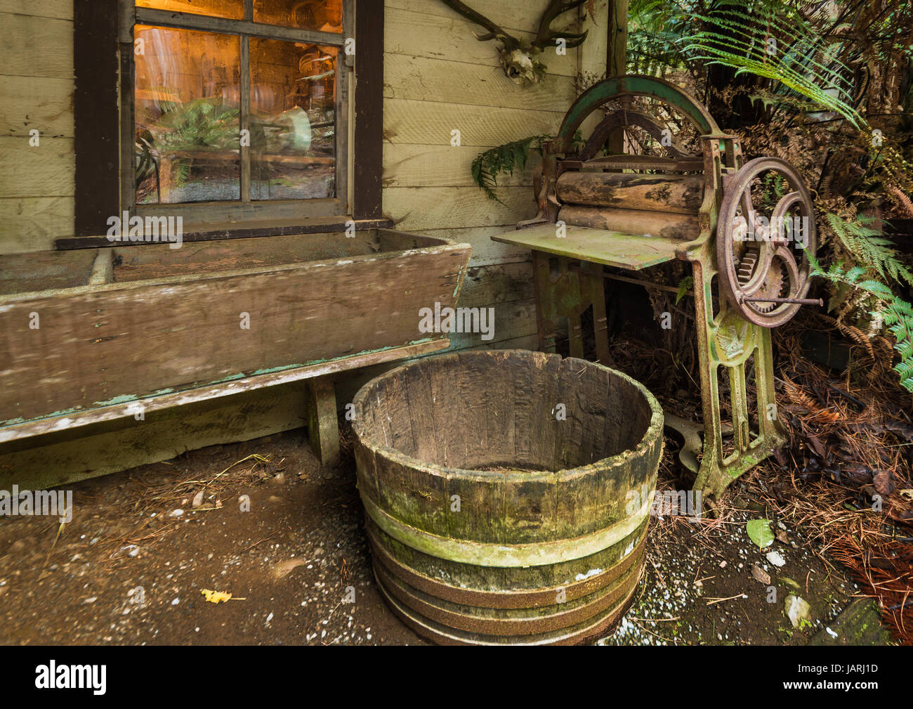 Area used for washing clothes Stock Photo - Alamy