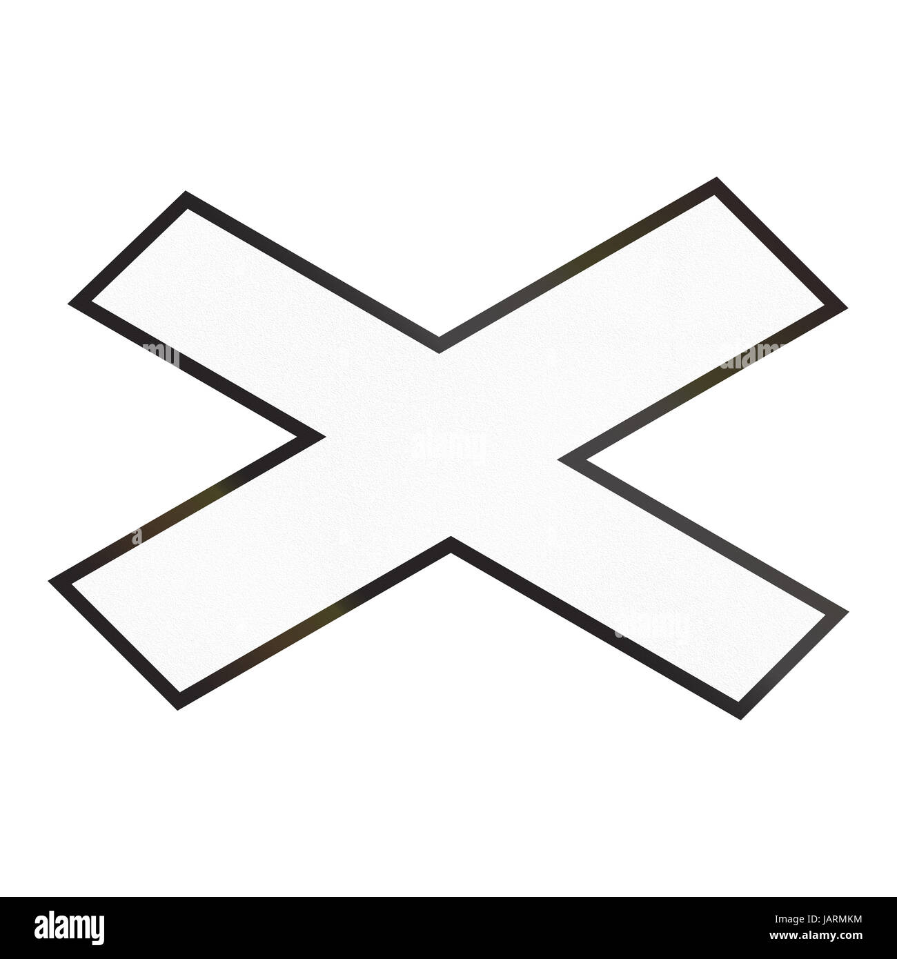 Crossbuck sign Cut Out Stock Images & Pictures - Alamy