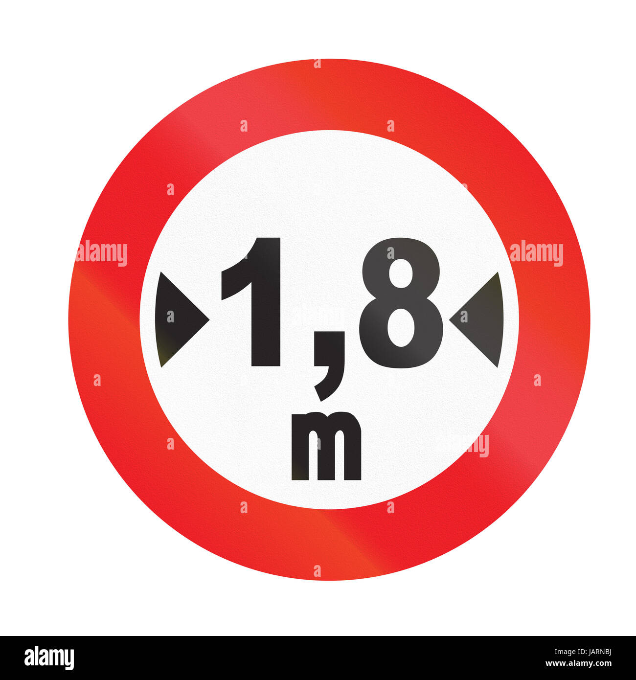 Width limit sign Cut Out Stock Images & Pictures - Alamy