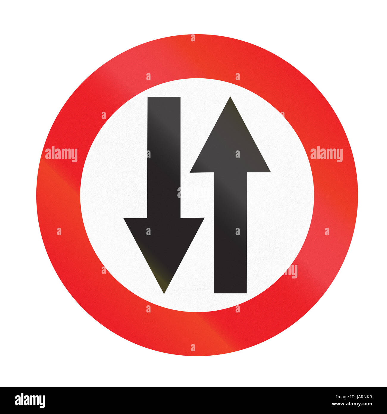 Traffic sign arrow pointing down hi-res stock photography and images ...