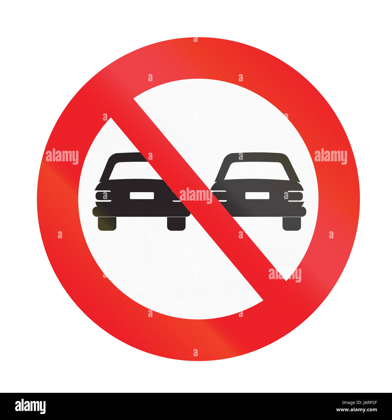 No Overtaking Road Sign