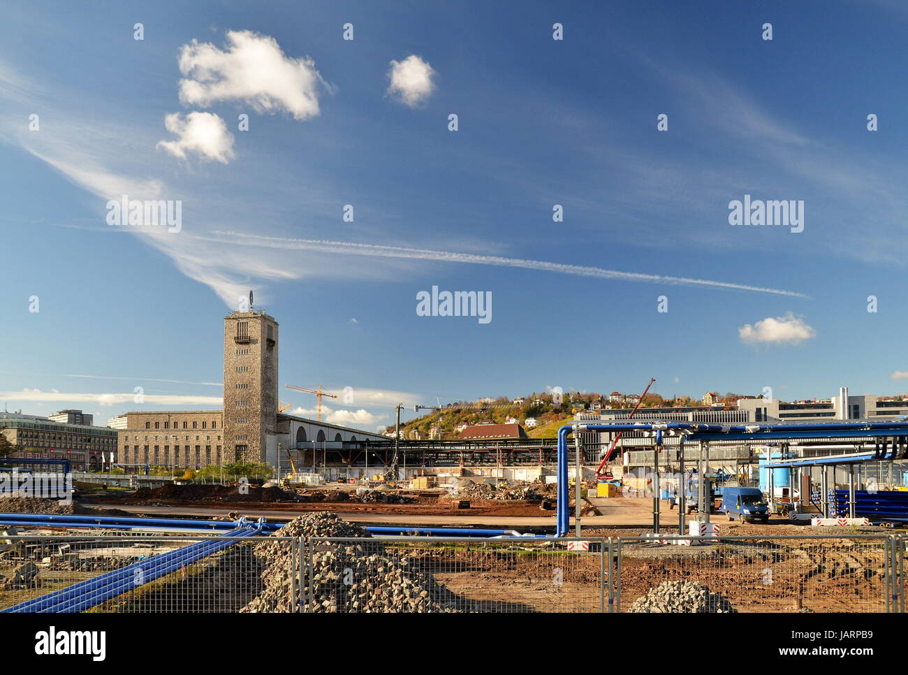 stuttgart hauptbahnhof underground station construction Stock Photo - Alamy