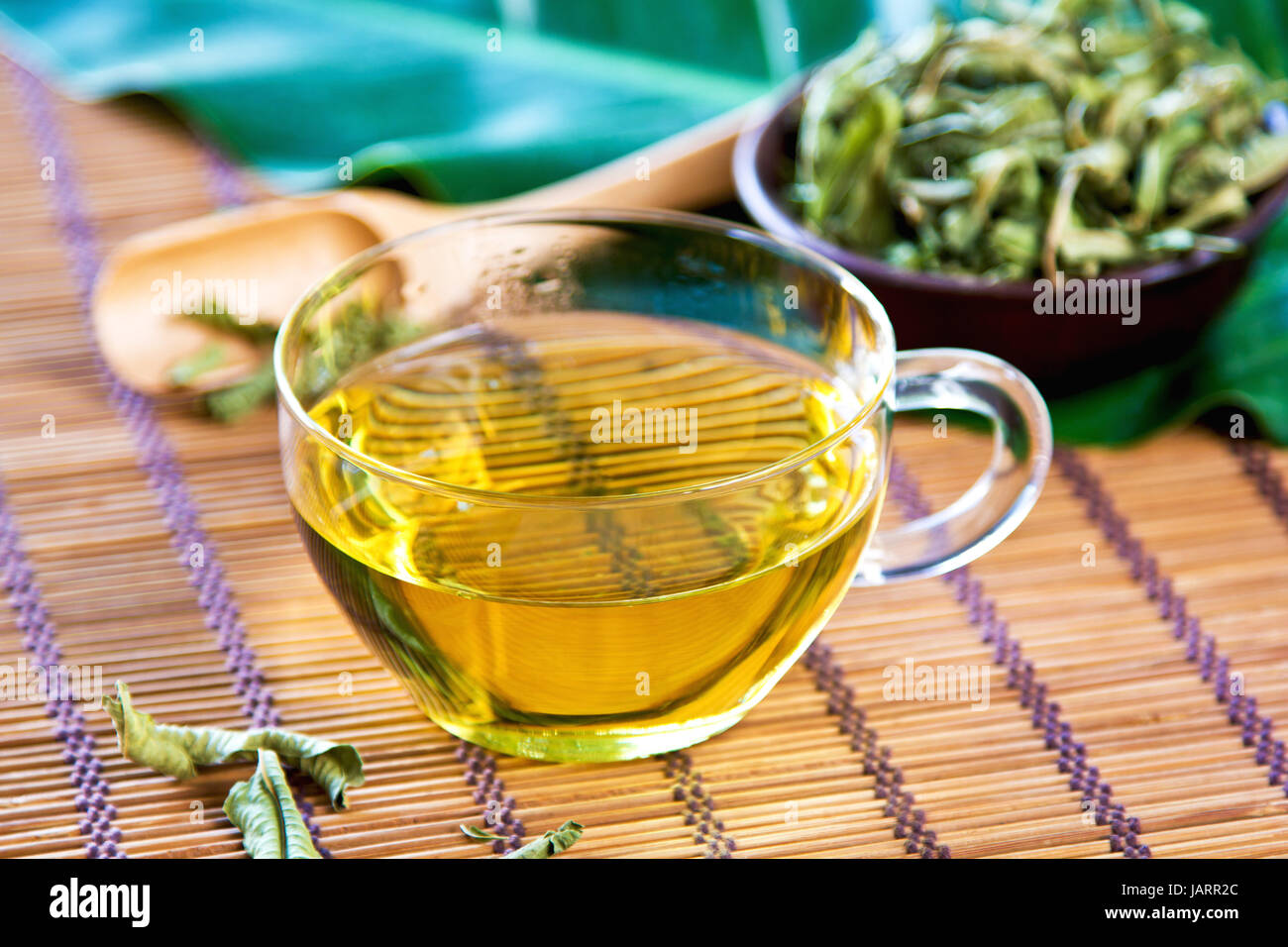 Verveine Tea also known as Lemon Verbena Stock Photo - Alamy