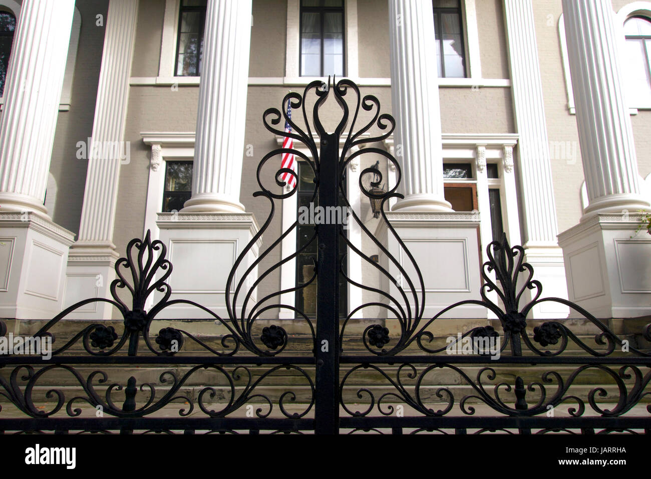 Cast Iron Gate Stock Photo - Alamy