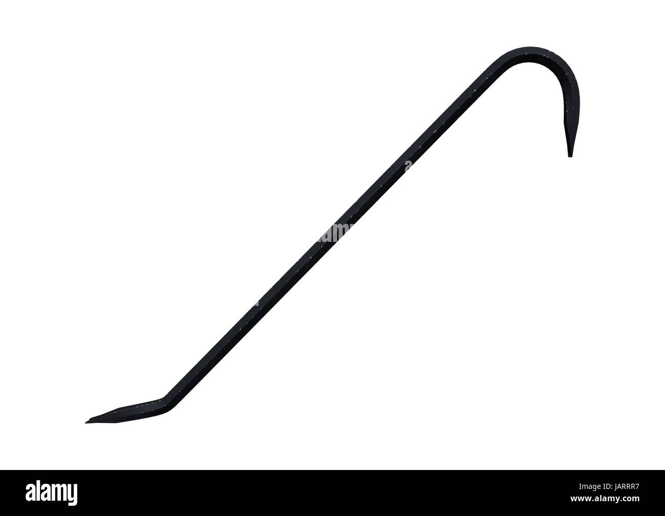 3D digital render of a crowbar isolated on white background Stock Photo ...
