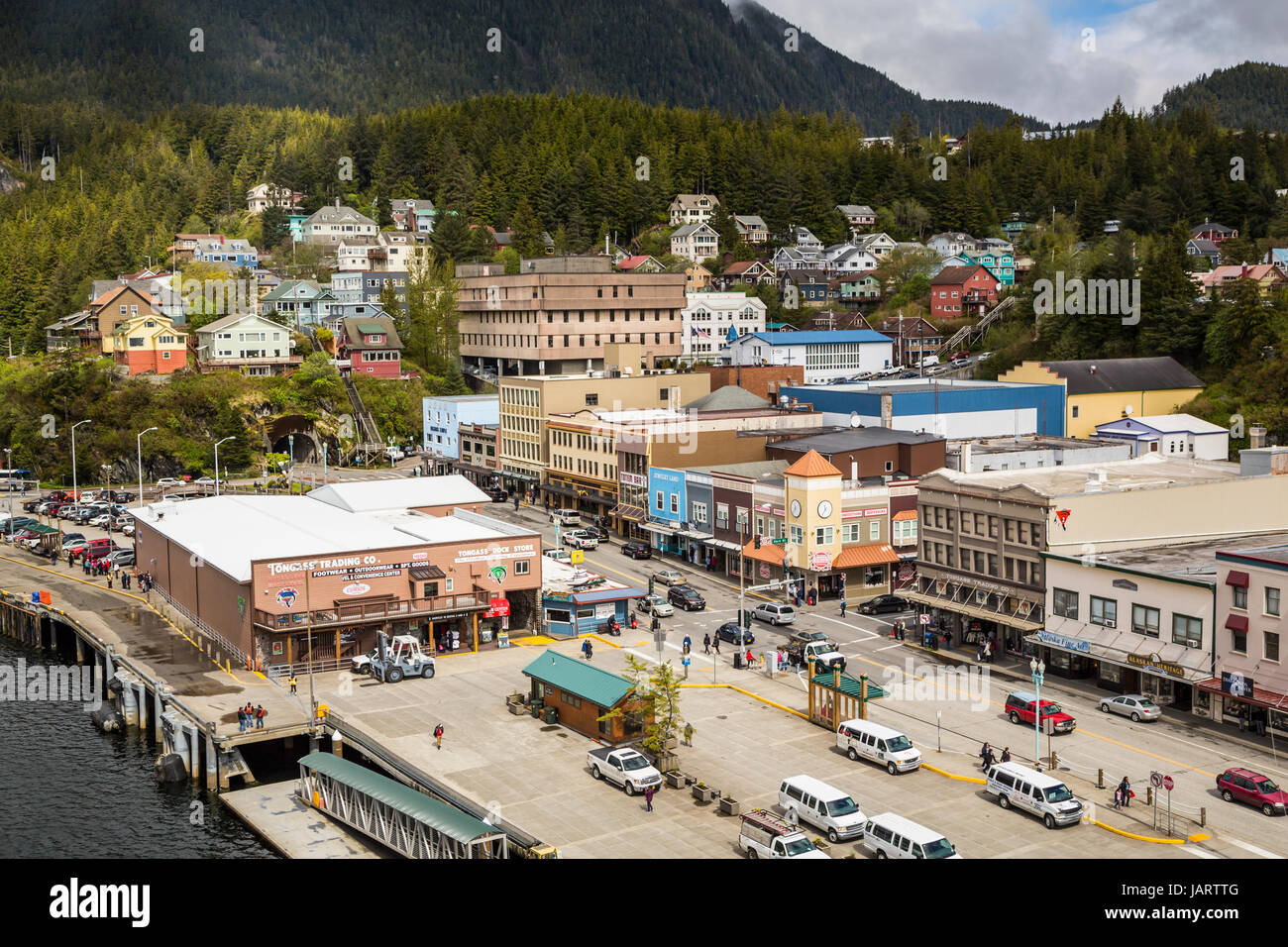 Streets of the city of Ketchikan, Alaska, USA Stock Photo - Alamy