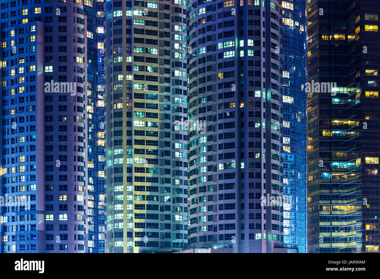 Modern building at night Stock Photo - Alamy