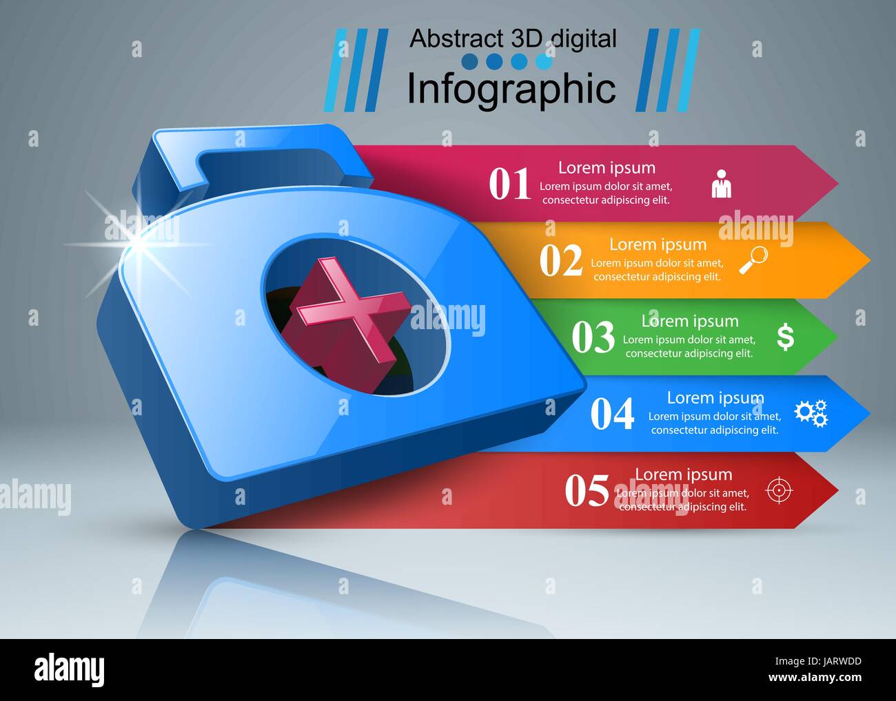 Health icon. 3D Medical infographic Stock Vector Image & Art - Alamy