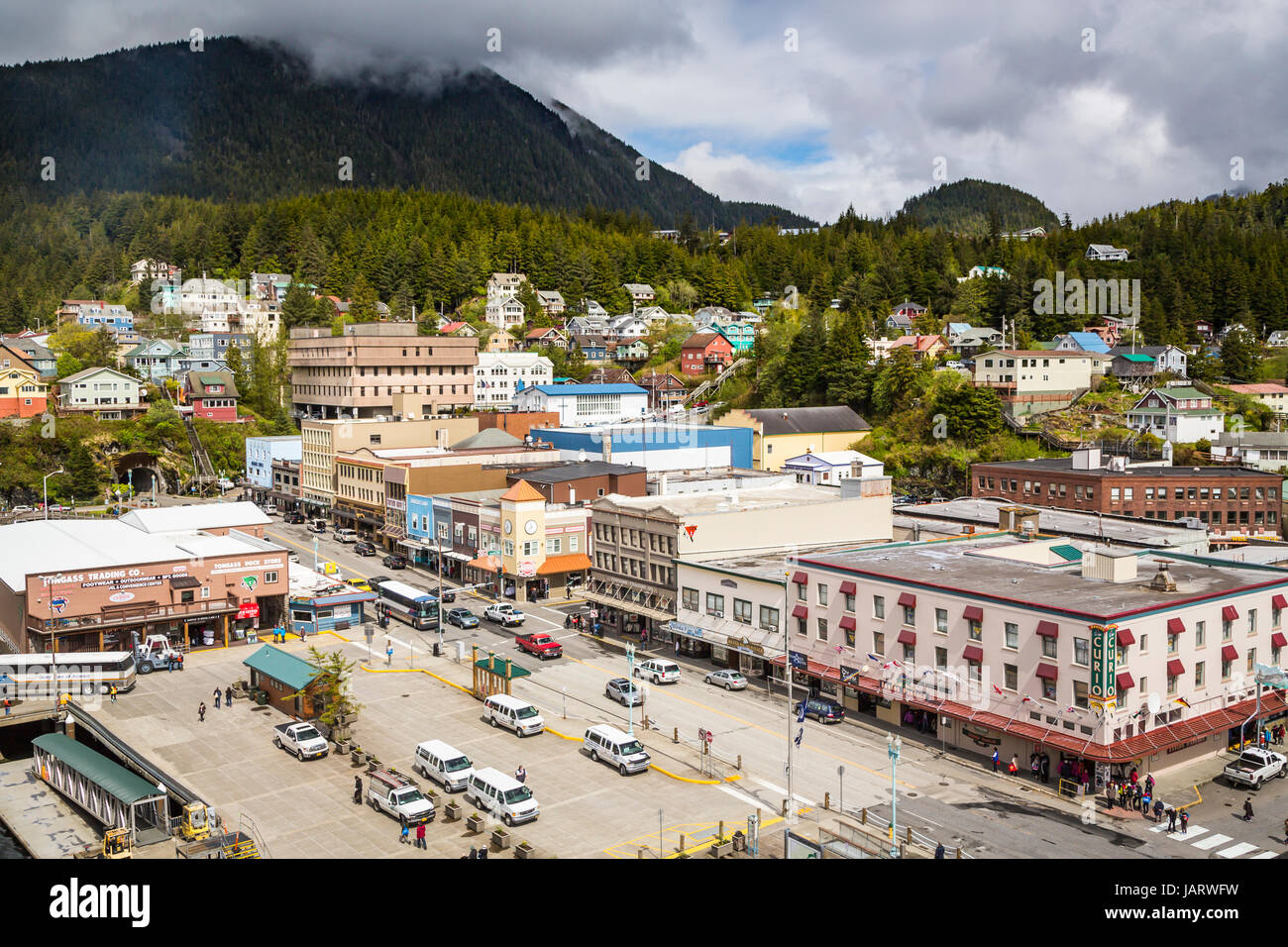 Streets of the city of Ketchikan, Alaska, USA Stock Photo - Alamy