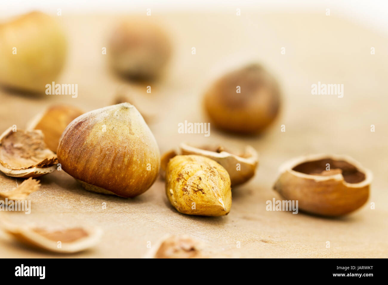 Close up of peanuts broken Stock Photo - Alamy