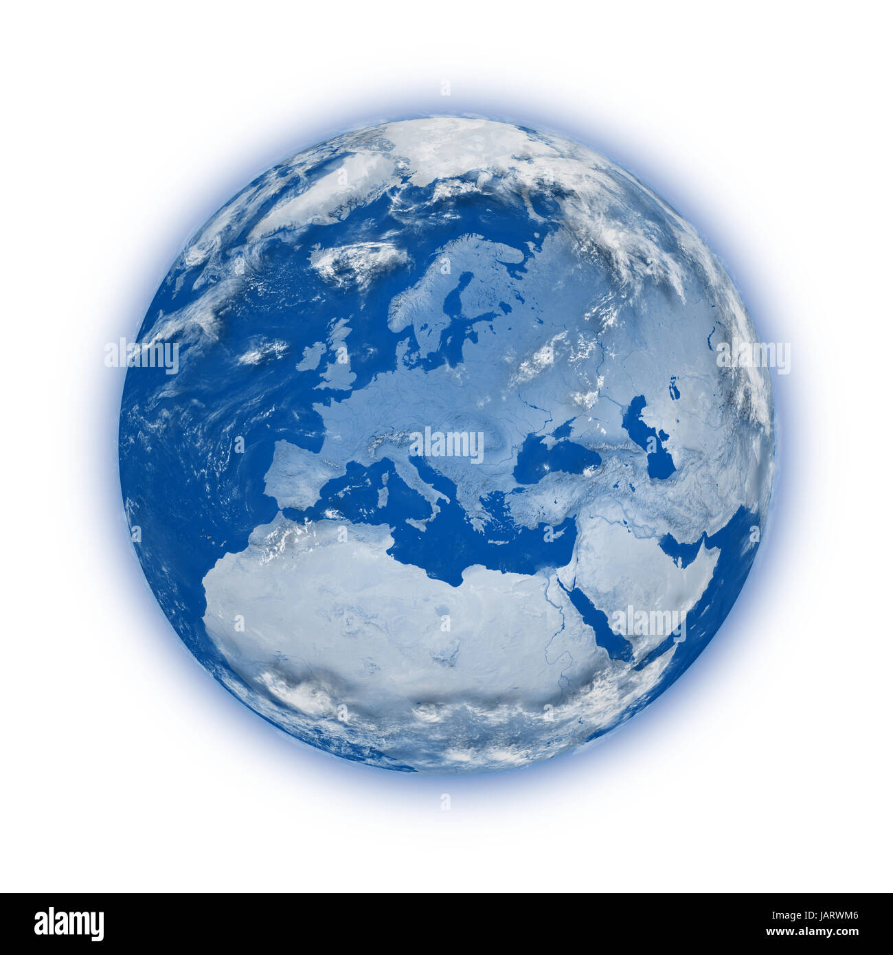 Nasa europe map continent Cut Out Stock Images & Pictures - Alamy