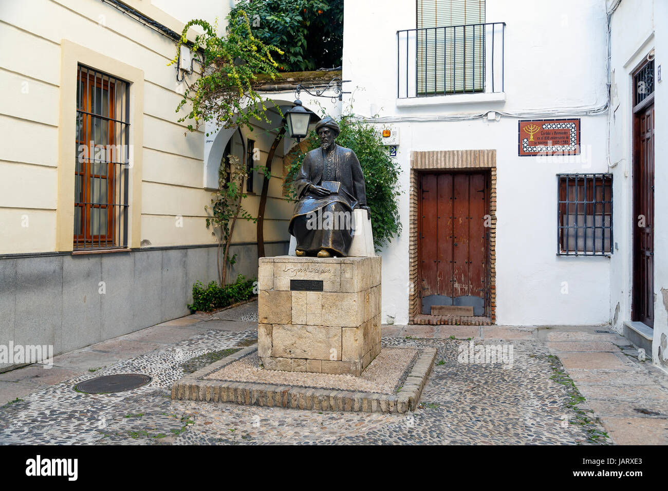 Statue of Maimonides in Cordoba, Spain. Medical, Jewish rabbi and ...
