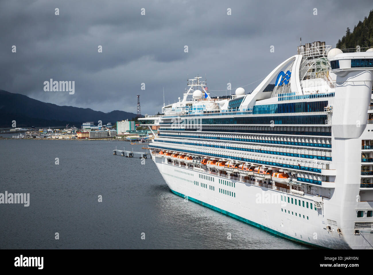 The Star Princess cruise ship docked at Ketchikan, Alaska, USA Stock ...