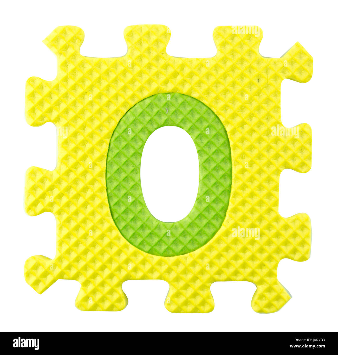 Number Zero, Alphabet puzzle isloated on white background , with ...