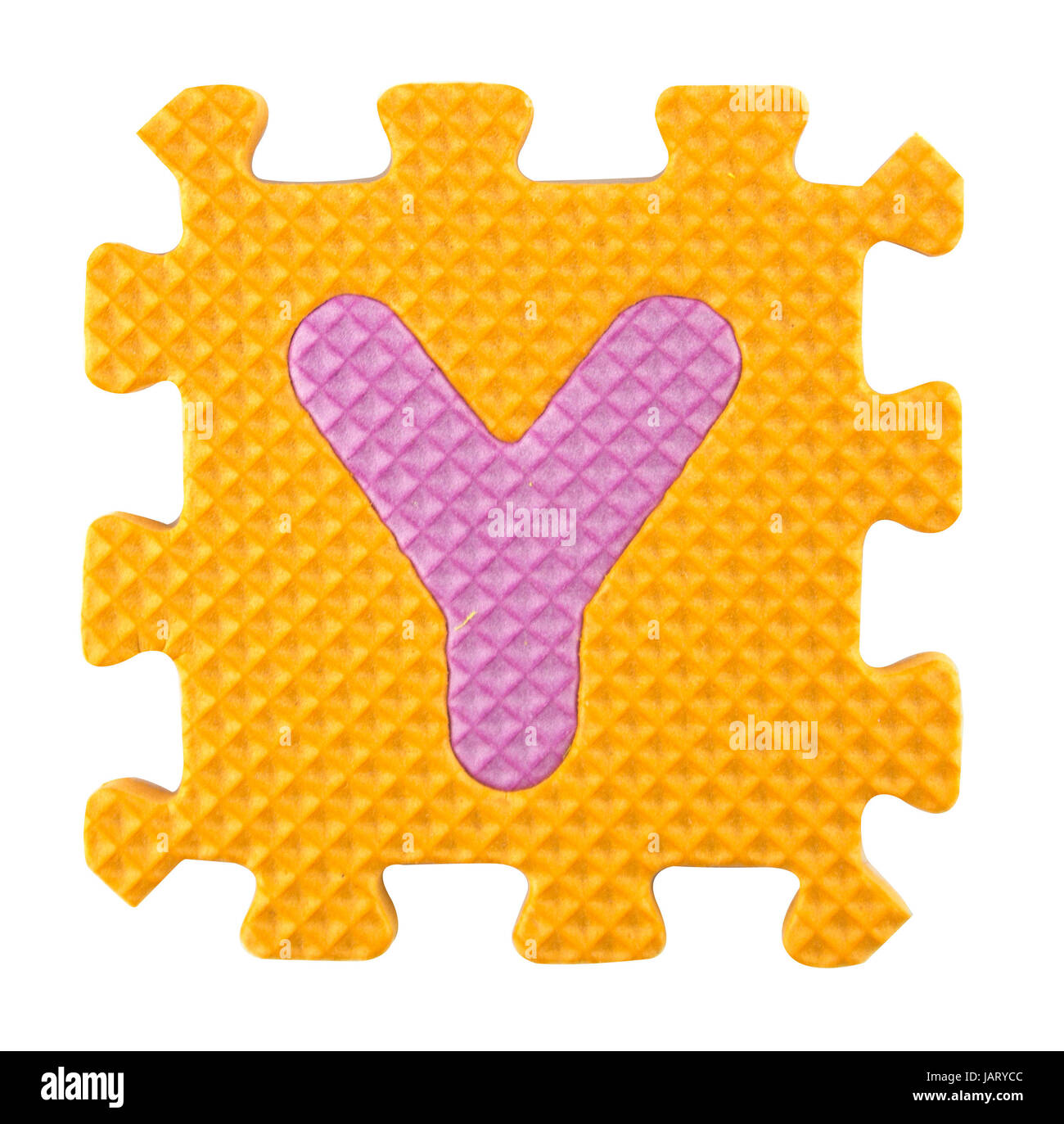Y letter, Alphabet puzzle isloated on white background , with clipping ...