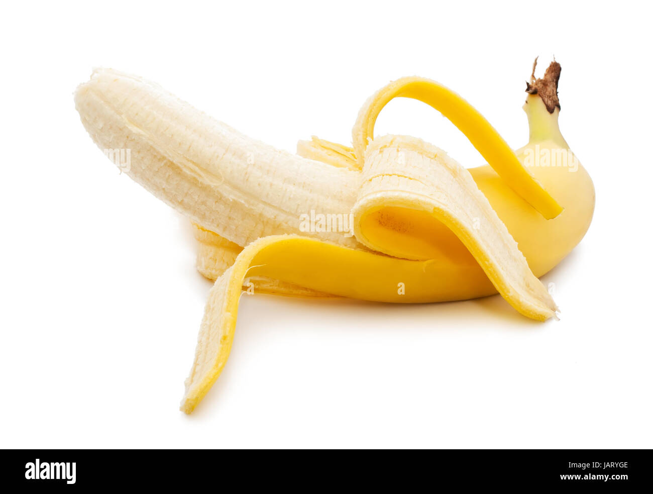 Fresh yellow banana isolated on white background Stock Photo - Alamy