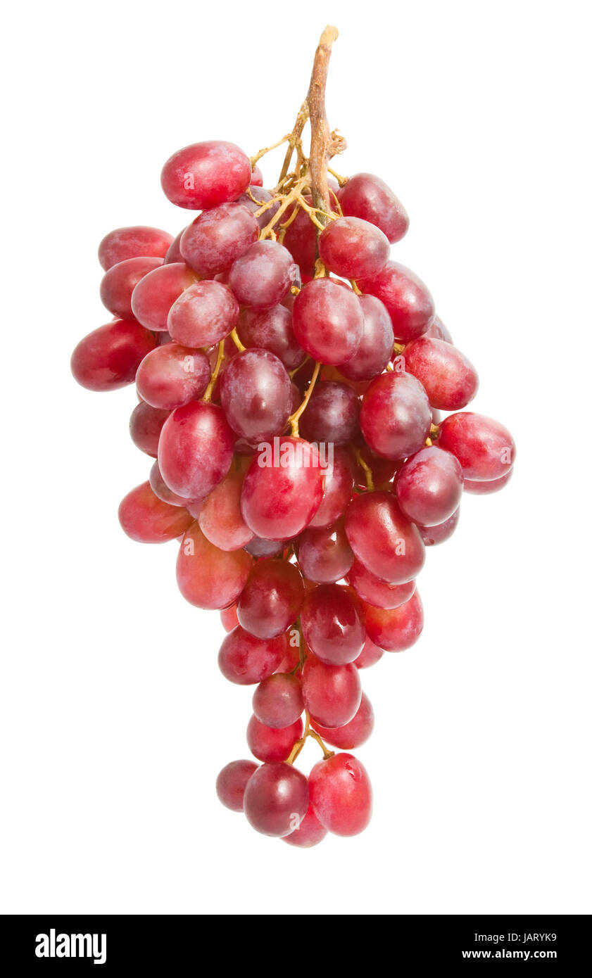Branch of grapes isolated on white background Stock Photo - Alamy