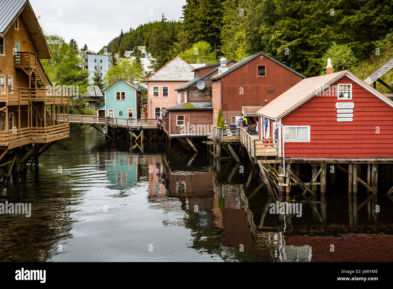 Creek Street in Ketchikan, Alaska, USA Stock Photo - Alamy Creek Street in Ketchikan, Alaska, USA Stock Photo - Alamy