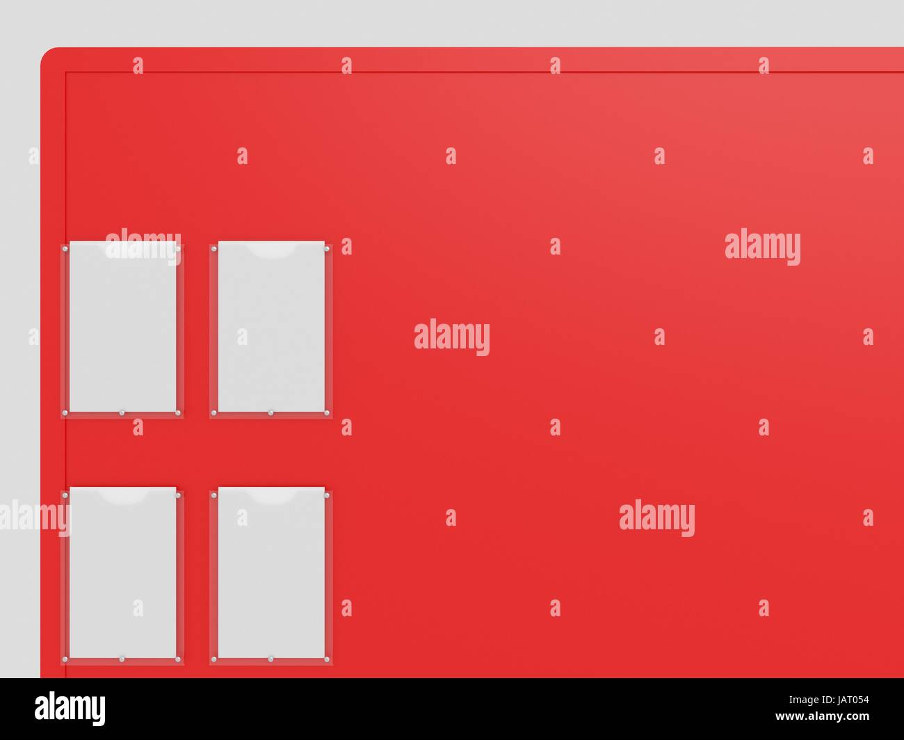 Information board with paper sheets Stock Photo - Alamy