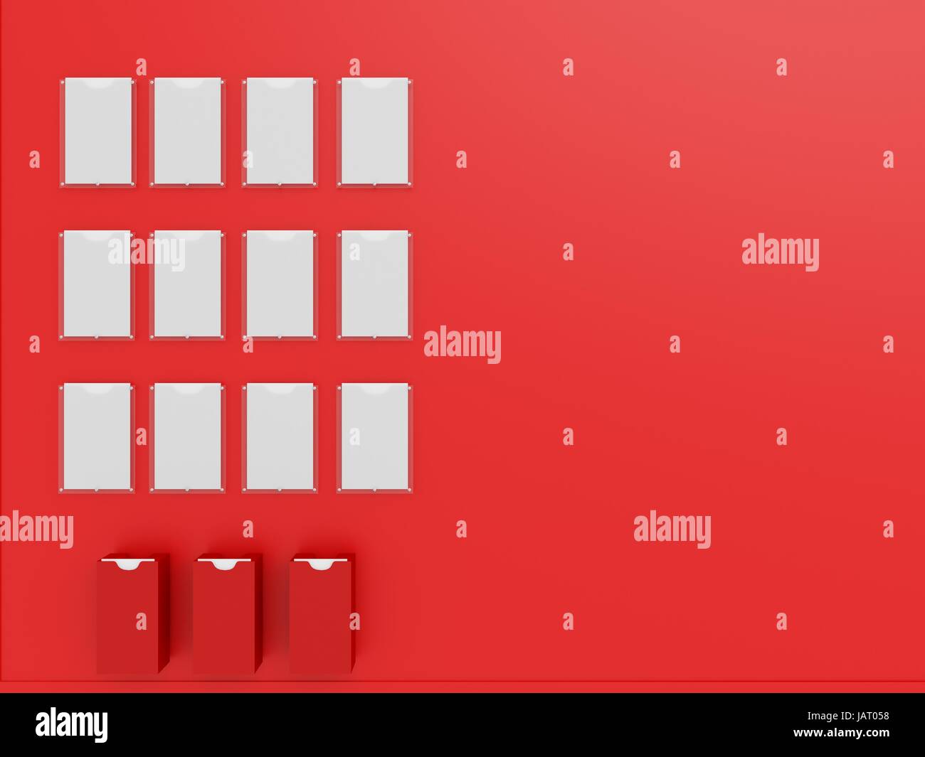 Information board with paper sheets Stock Photo - Alamy