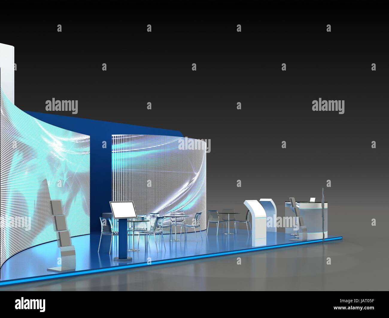 Exhibition Stand Interior - Exterior Sample Stock Photo - Alamy