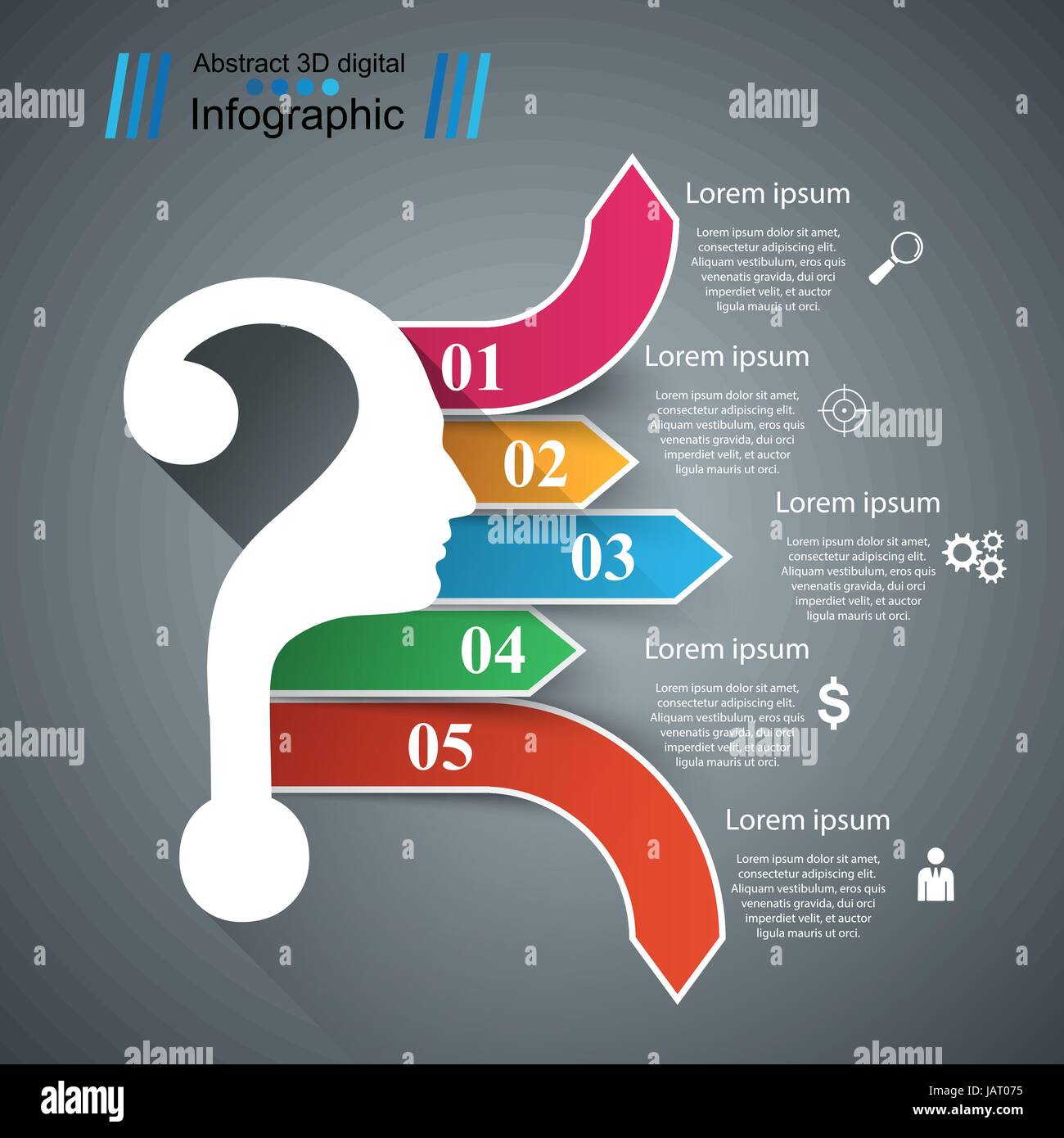 Business infographics. Question mark Stock Vector Image & Art - Alamy