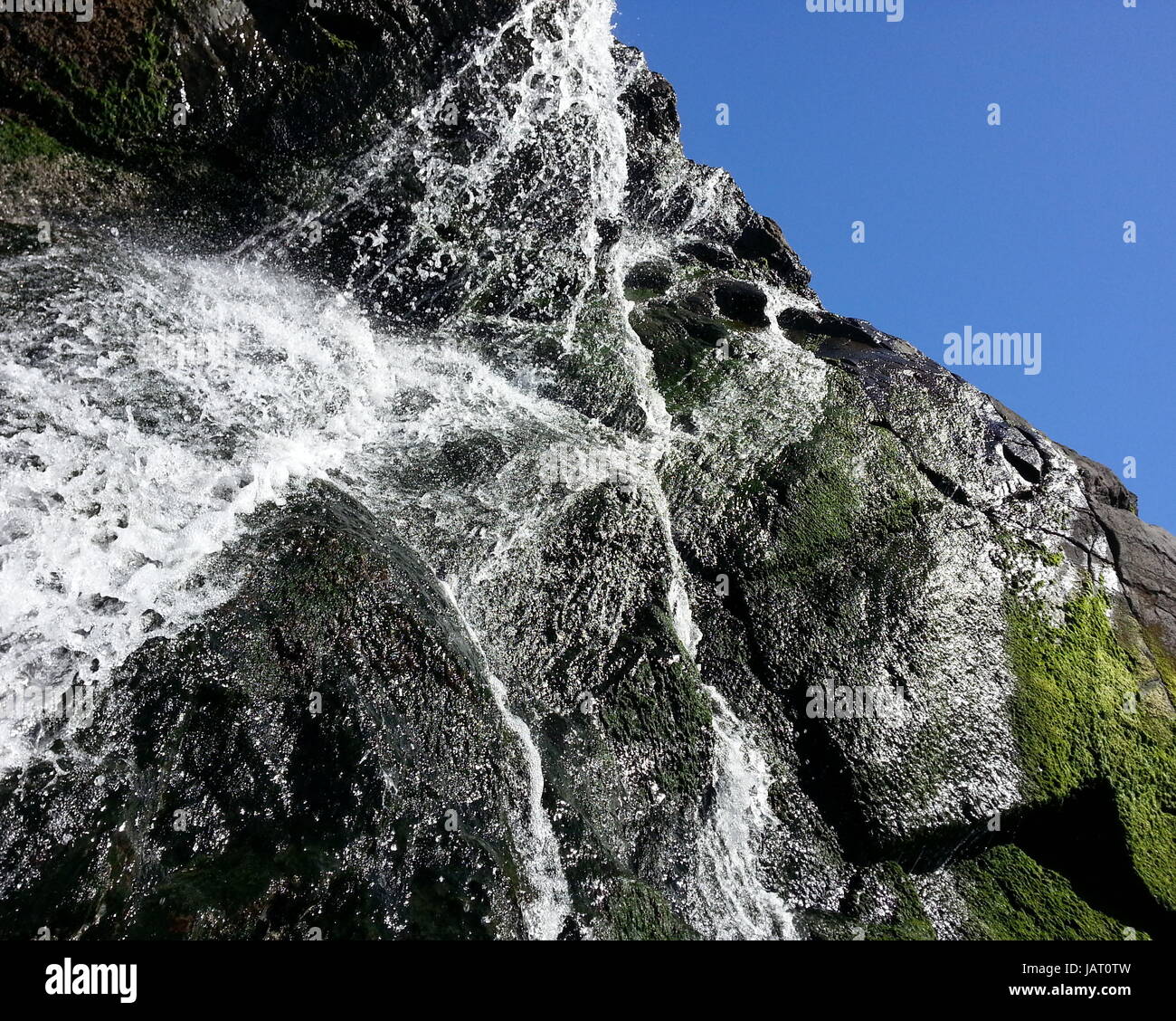 Beach Waterfall on the Lost Coast Stock Photo - Alamy