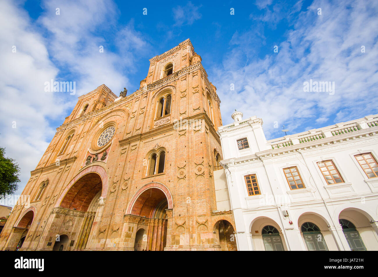 Cuenca, Ecuador - April 22, 2015: Spectacular main cathedral located in ...