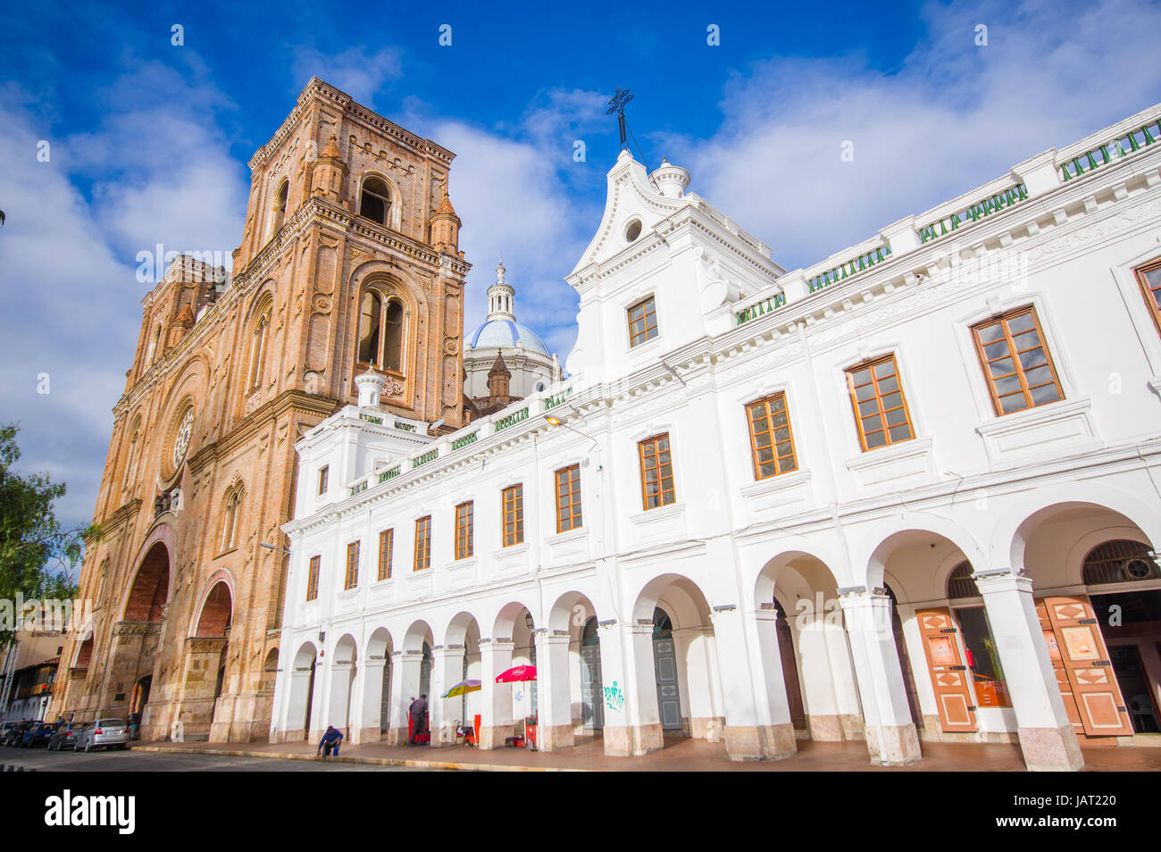 Cuenca, Ecuador - April 22, 2015: Spectacular main cathedral located in ...