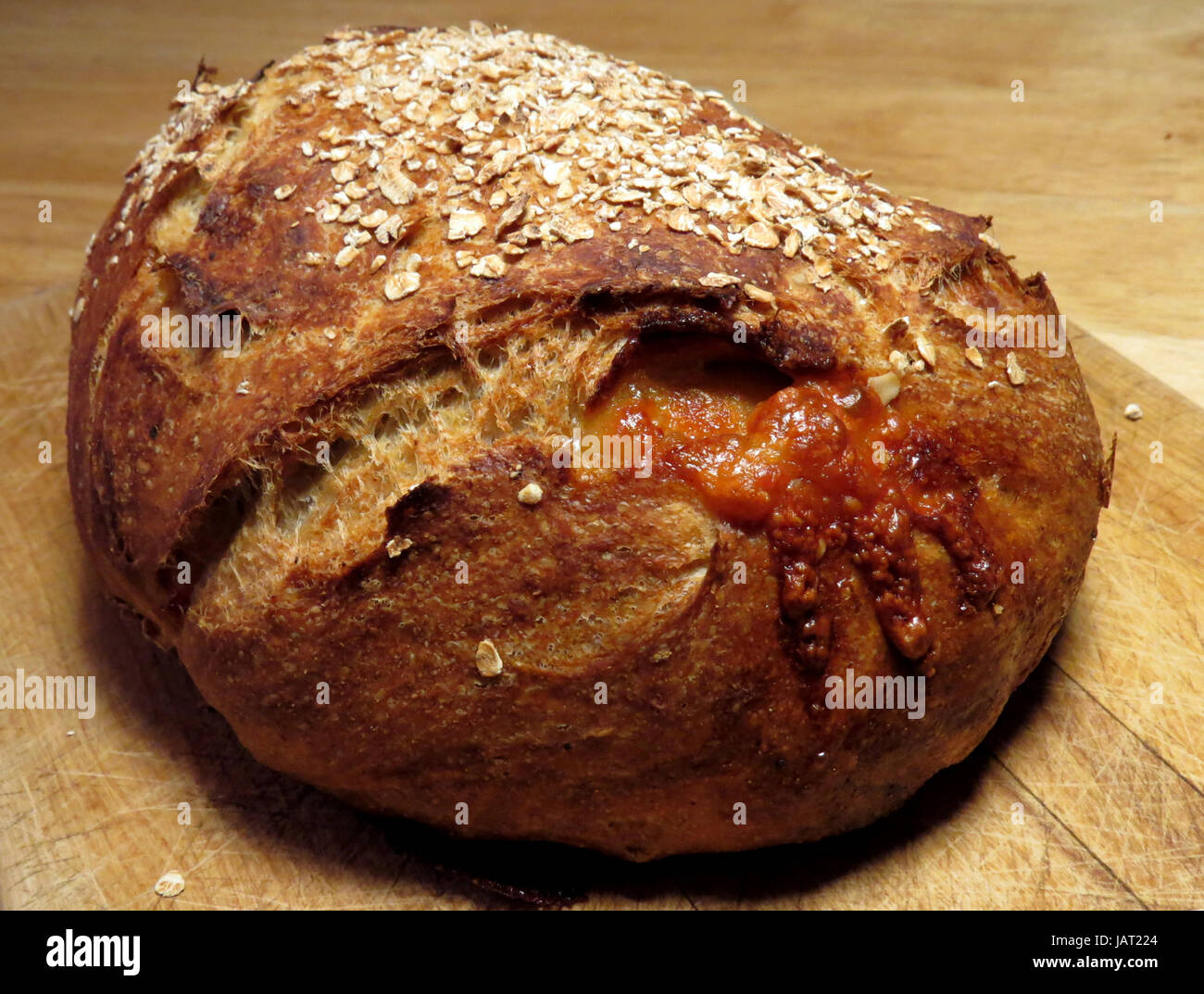 Rustic homemade cheese bread Stock Photo - Alamy