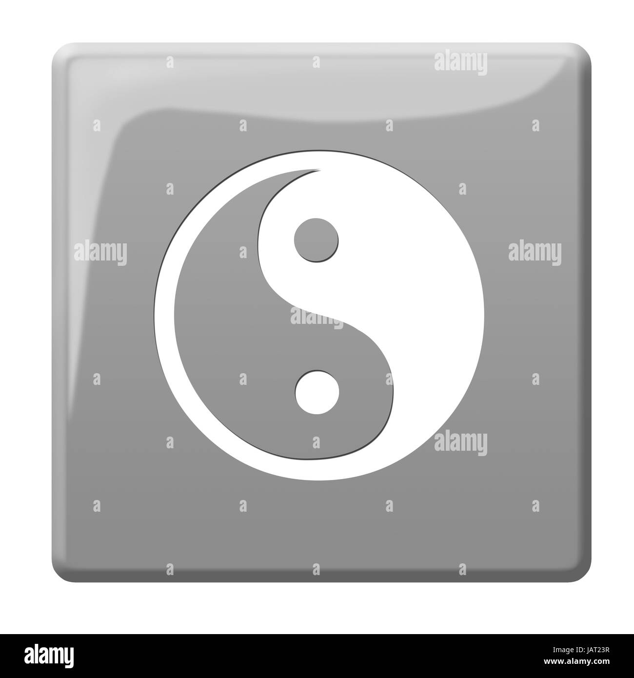 yin yang button Stock Photo - Alamy