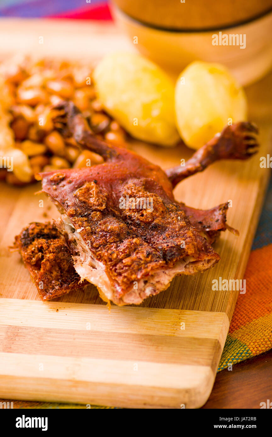 Cuy roast guinea pig inca hi-res stock photography and images - Alamy
