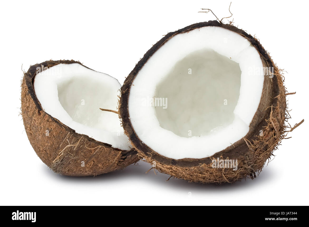 Perfect fresh coconut isolated on white background Stock Photo - Alamy