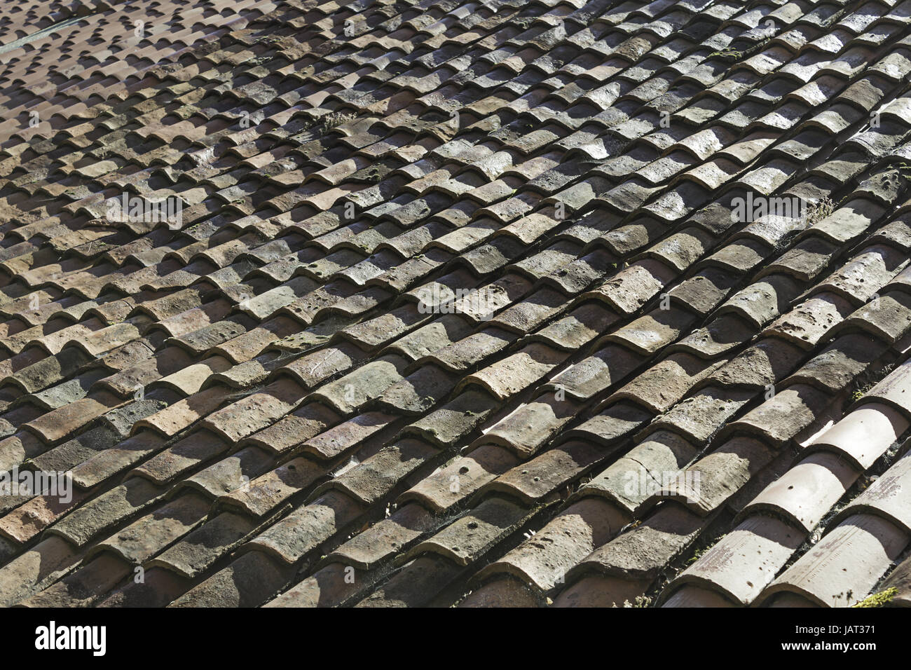 Bright ceramic tiles roof building, construction and architecture Stock ...