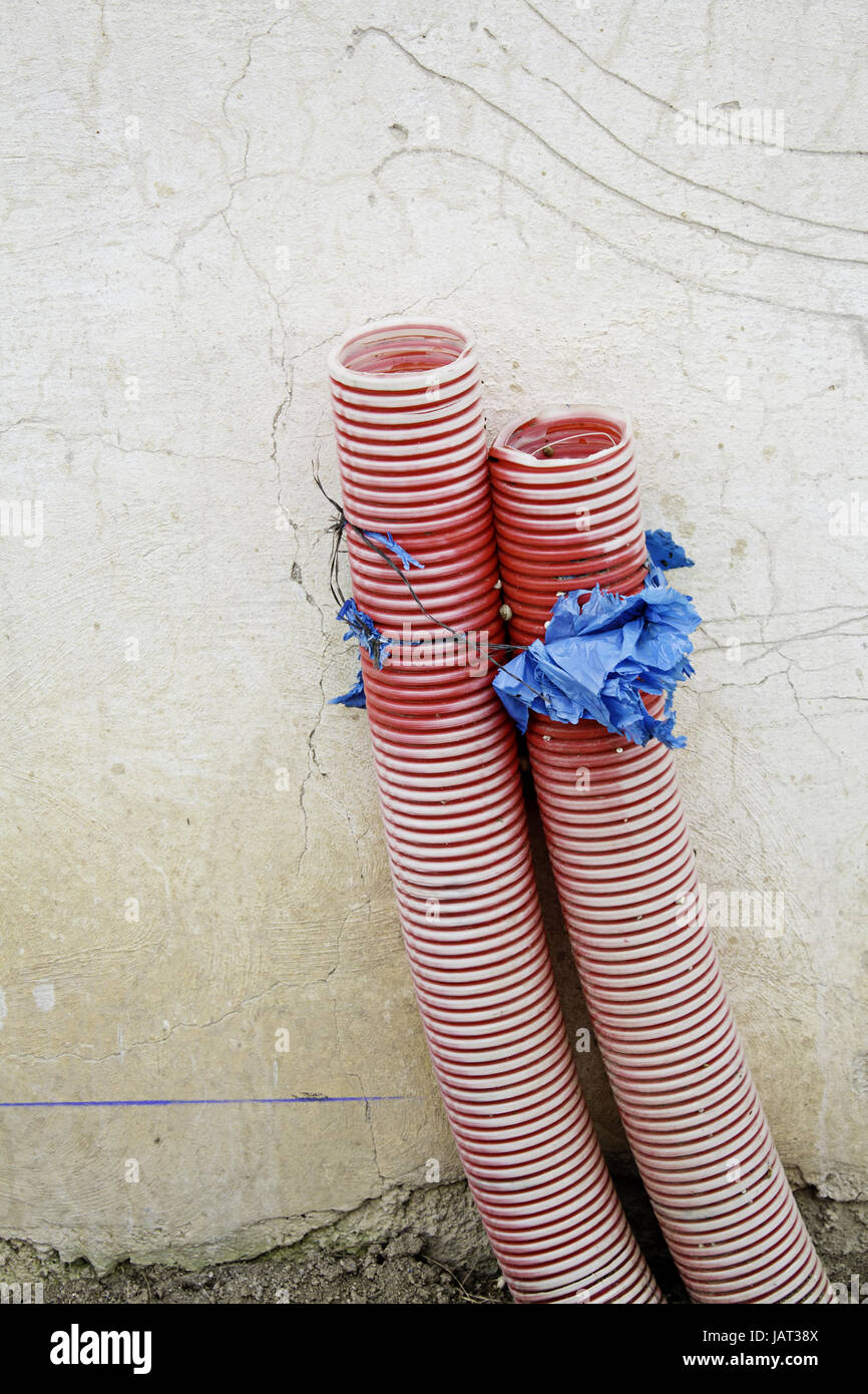 Electric plastic tubes in industrial construction, construction and ...